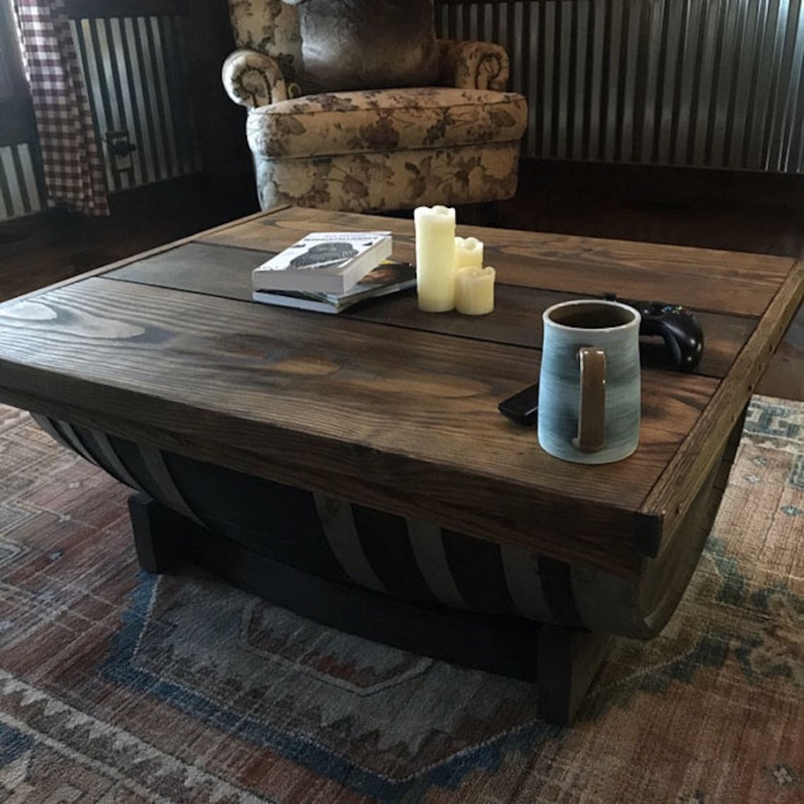 Wine Barrel Coffee Table | Etsy