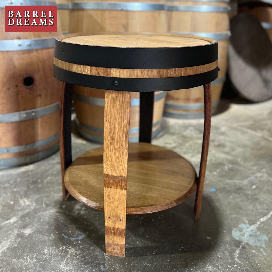Double Ring Double Shelf Table - Etsy