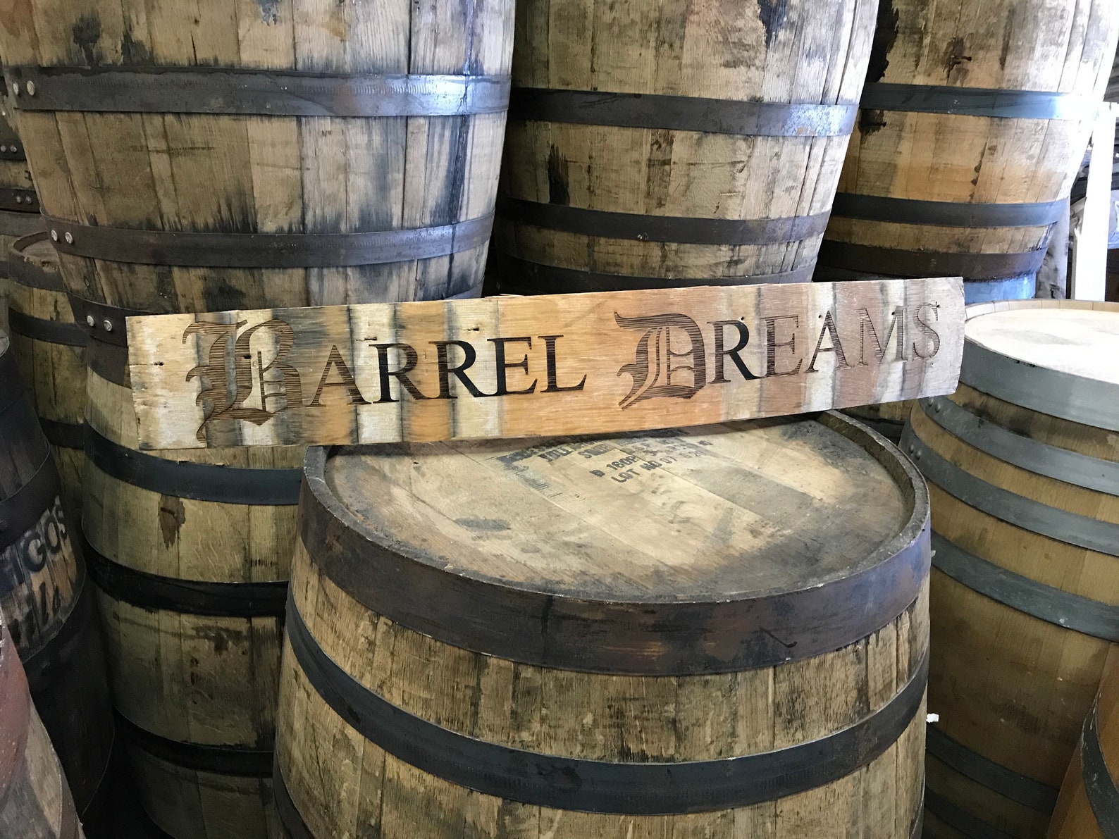 Custom Laser Engraved Wine Barrel Stave | Etsy