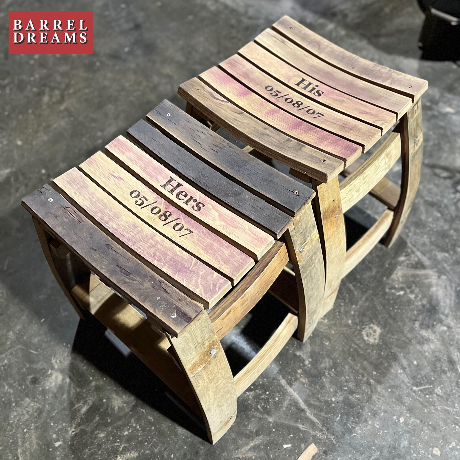 Wine Barrel Stool - Etsy
