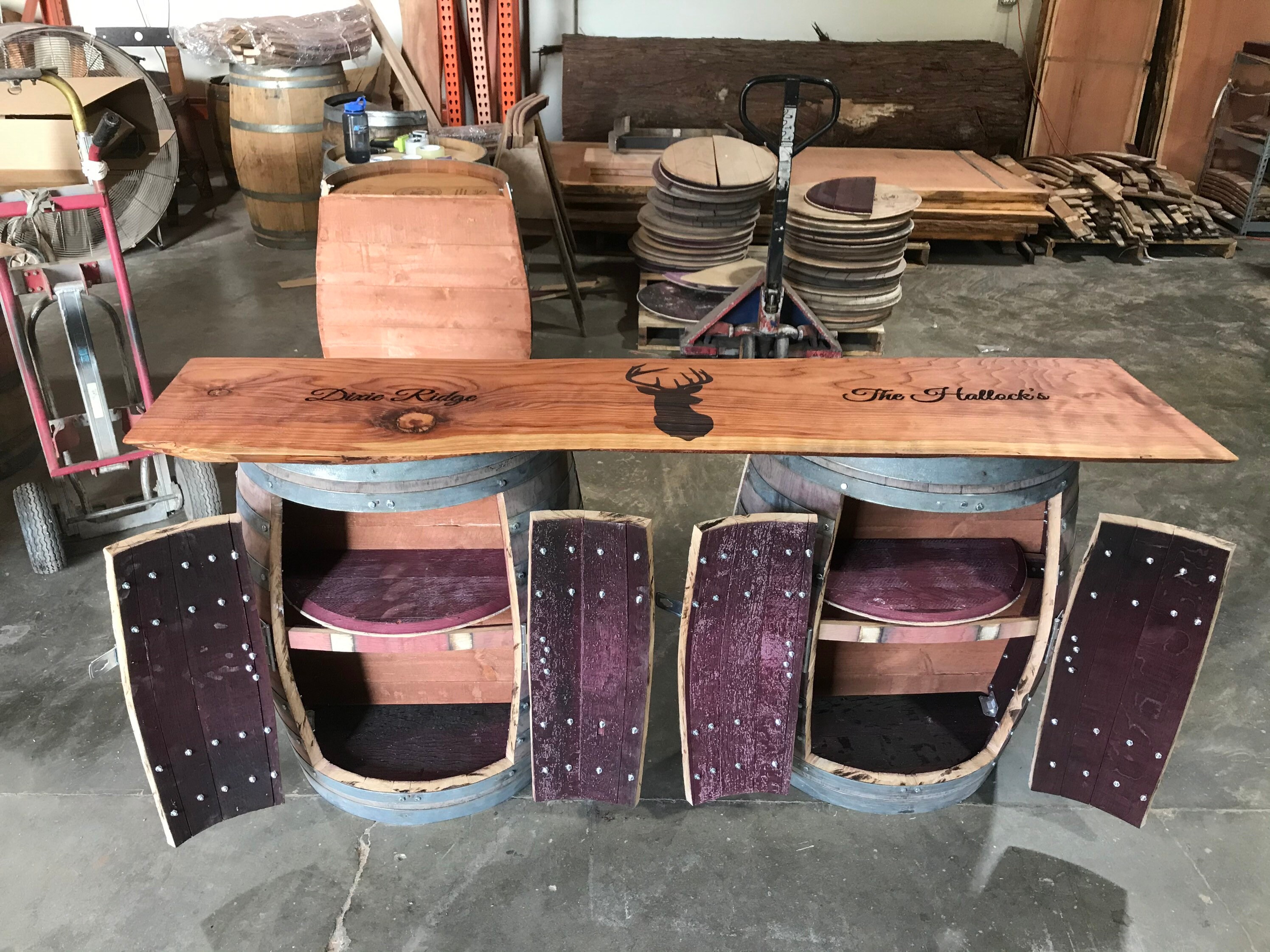 1/2 Storage Cabinet Barrel Bar - Etsy