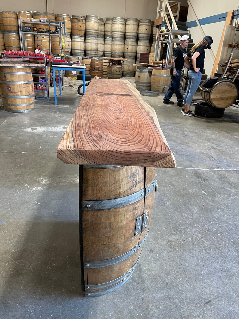 1/2 Storage Cabinet Barrel Bar - Etsy
