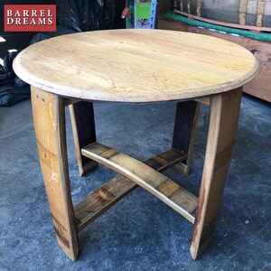 Wine Barrel Side Table Kit - Etsy