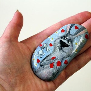 Painted Rocks Bunny Garden Stone Painted Rabbit Some Bunny - Etsy