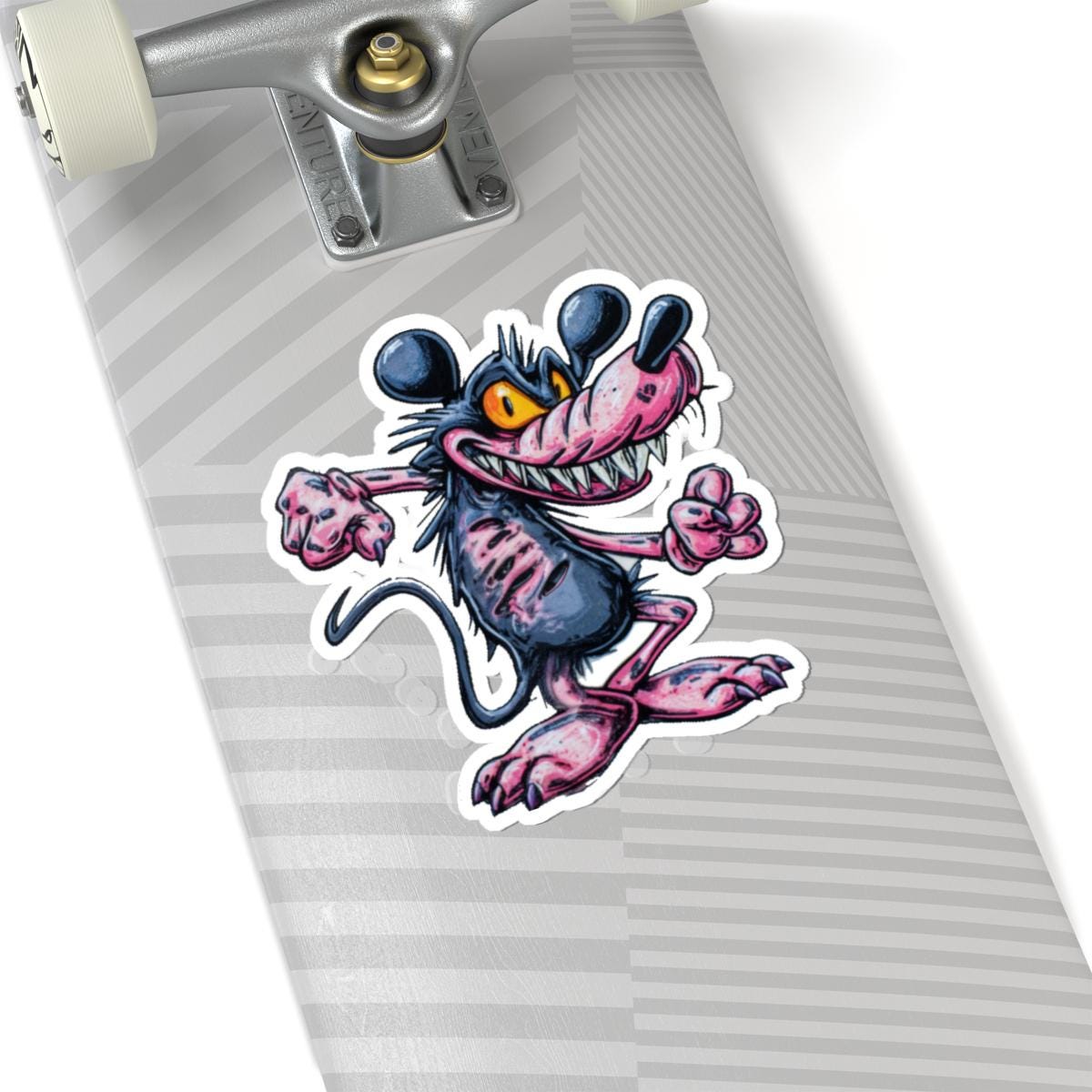 Grungy Cartoon Rat Sticker: Retro Hot Rod Vinyl Decal - Etsy