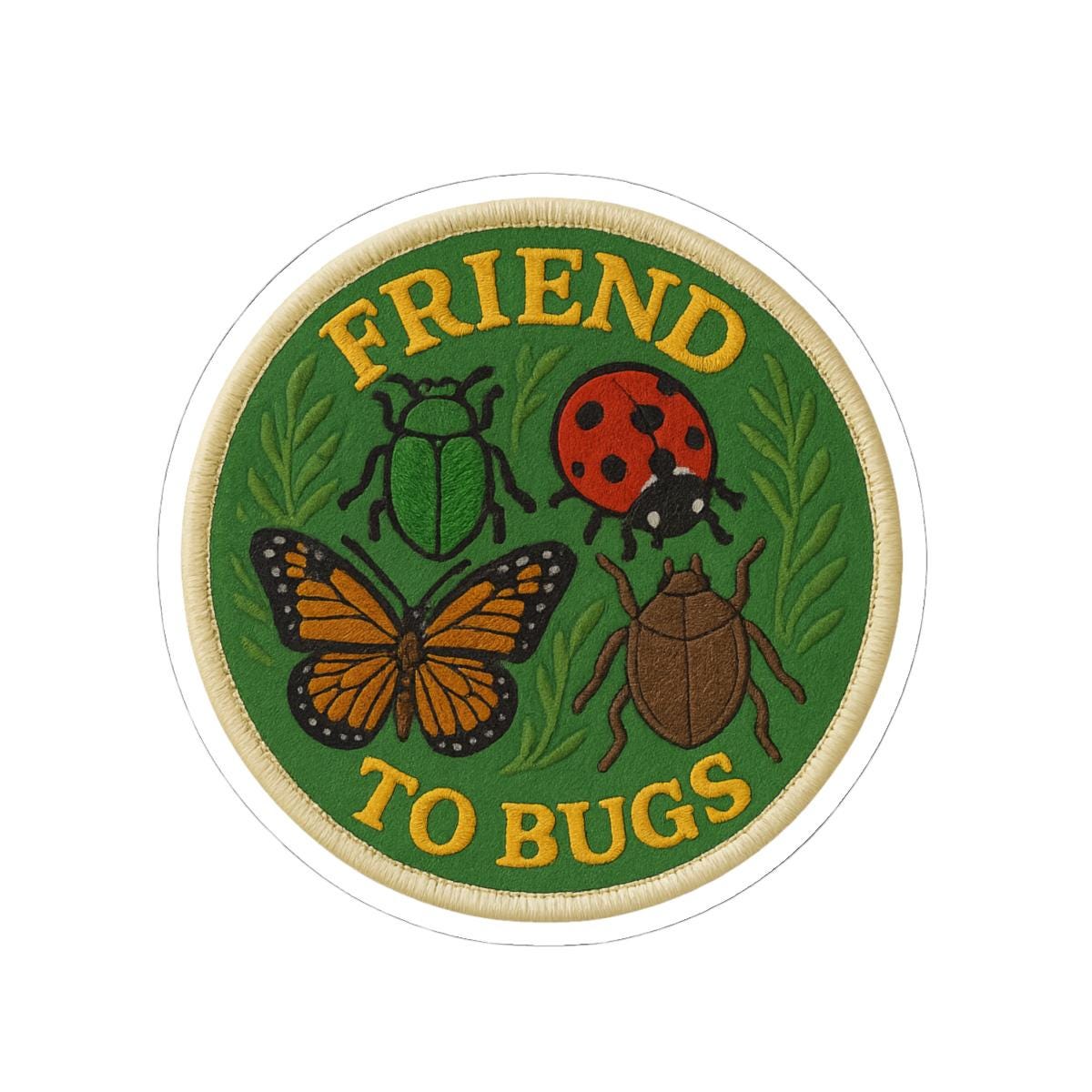 Sticker "friend to Bugs" - Cute Insect Badge for Nature Nerds - Etsy