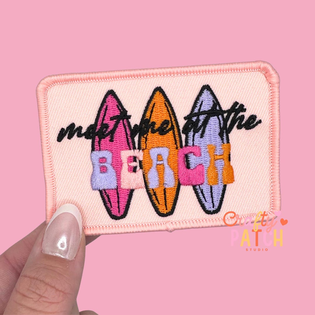 Meet Me at the Beach Patch, Iron on Patch - Etsy