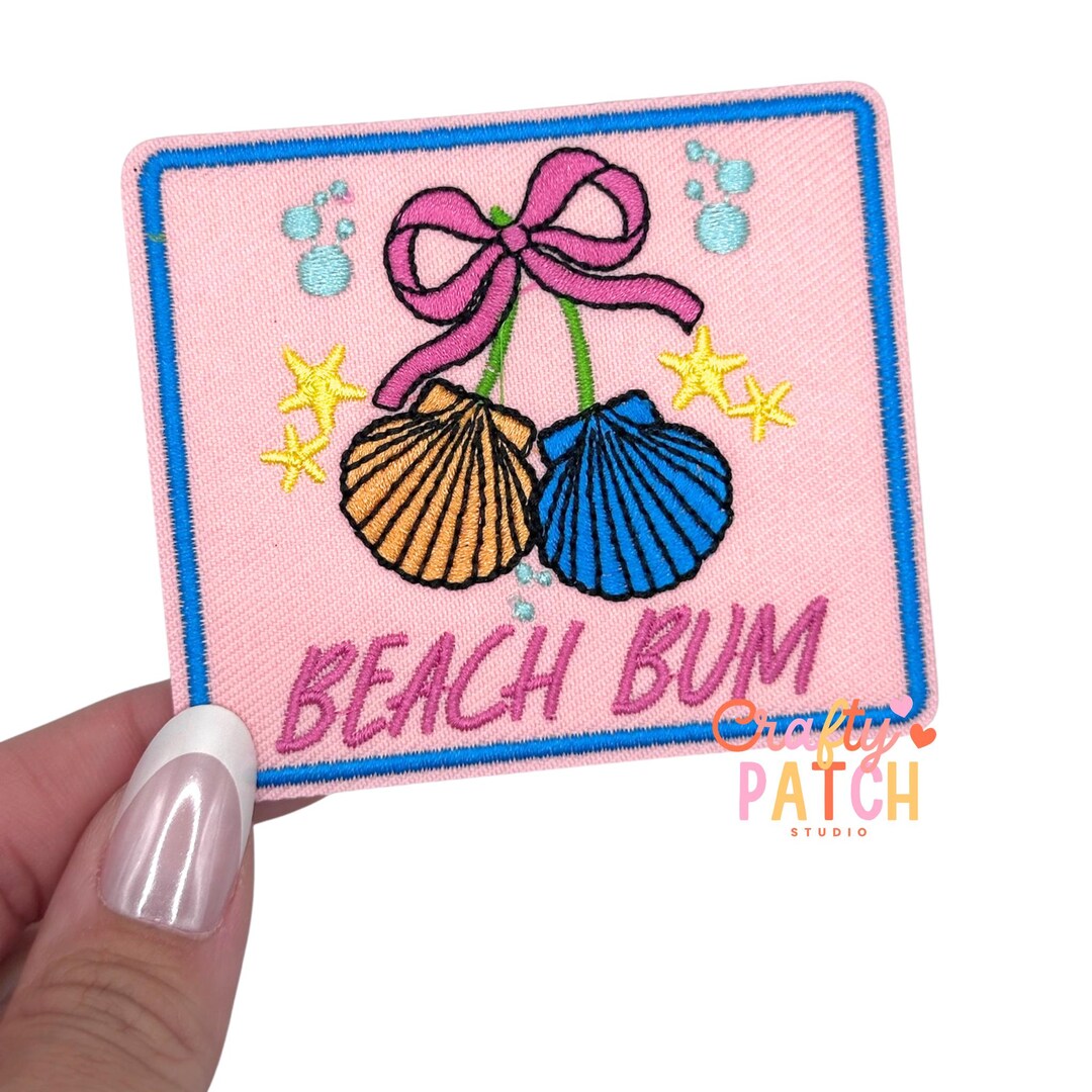 Beach Bum Patch, Iron on Patch - Etsy