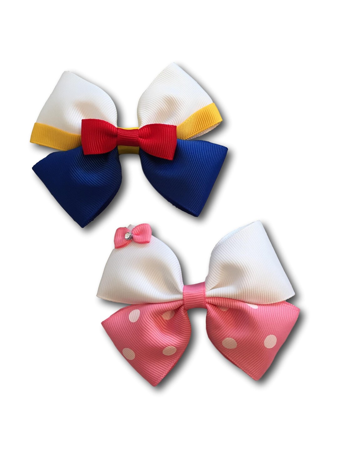 Donald Duck Bow Daisy Duck Bow Donald Duck Hair Bow Daisy - Etsy México