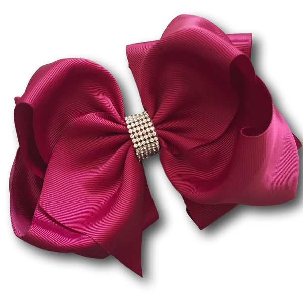 Maroon Hair Bow - Etsy