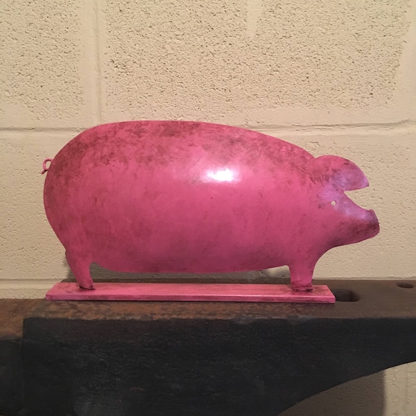Metal Pig Sculpture - Etsy
