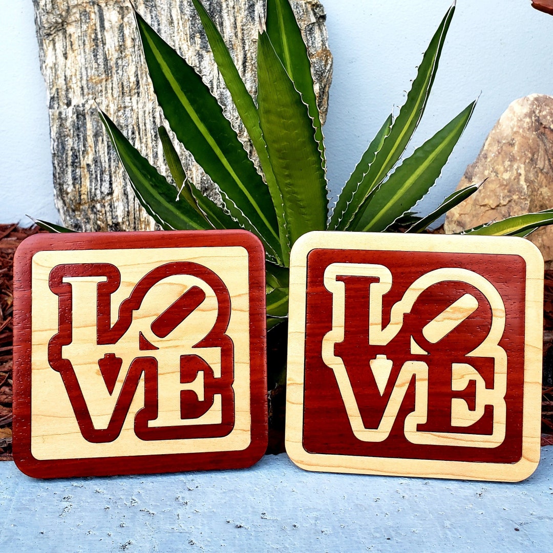 Laser Cut Philly LOVE Signs / Solid Hardwoods / Made From Walnut ...