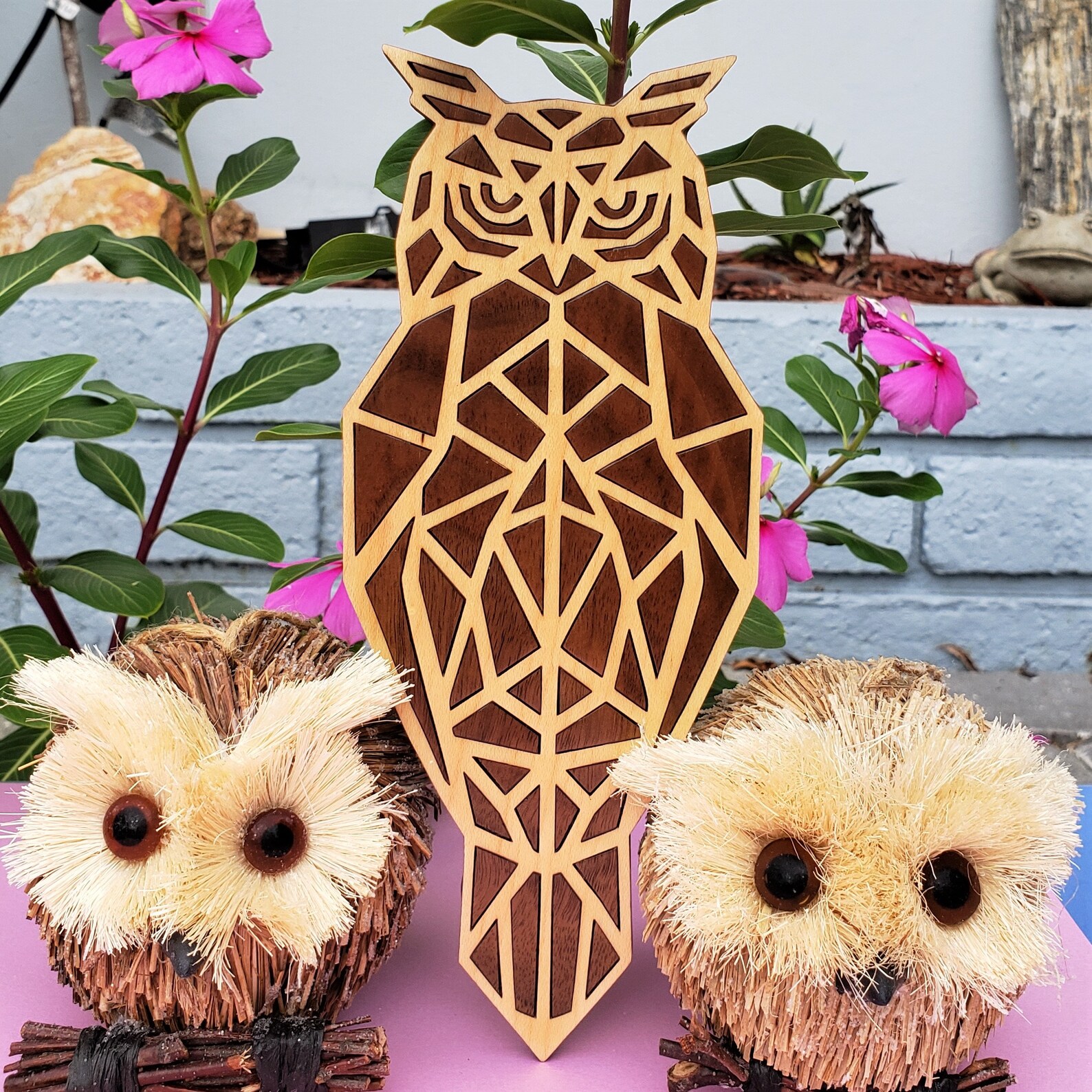 Laser Cut Owl / Geometric Owl / Wooden Owl Decor / Owl Plaque | Etsy