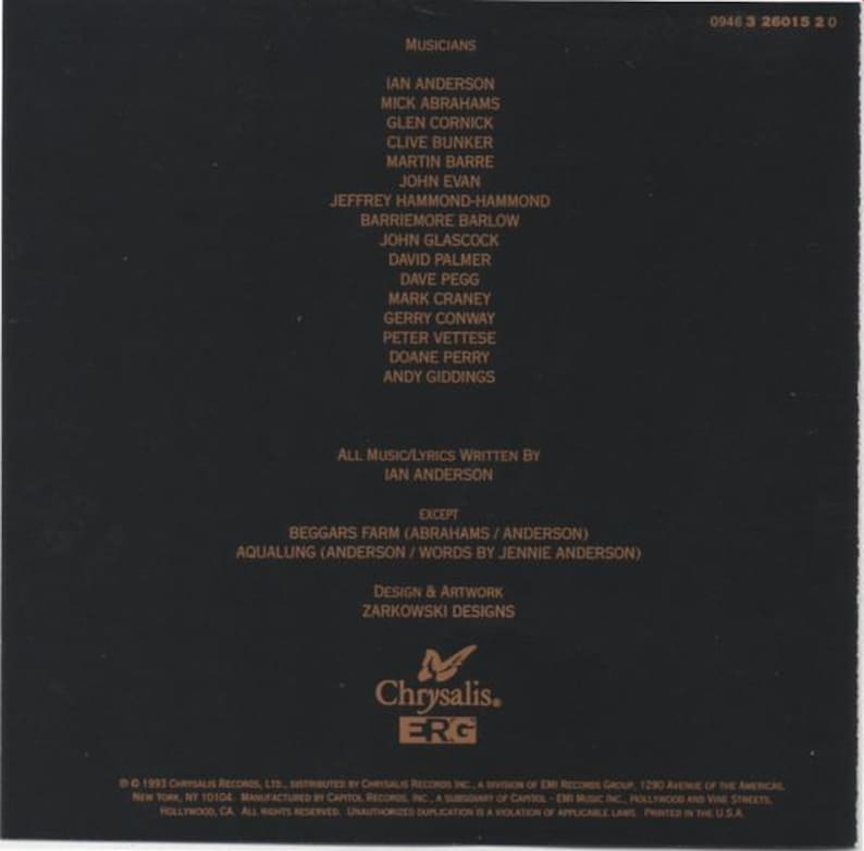 CD Jethro Tull "the Best Of, the Anniversary Collection" Used - Etsy