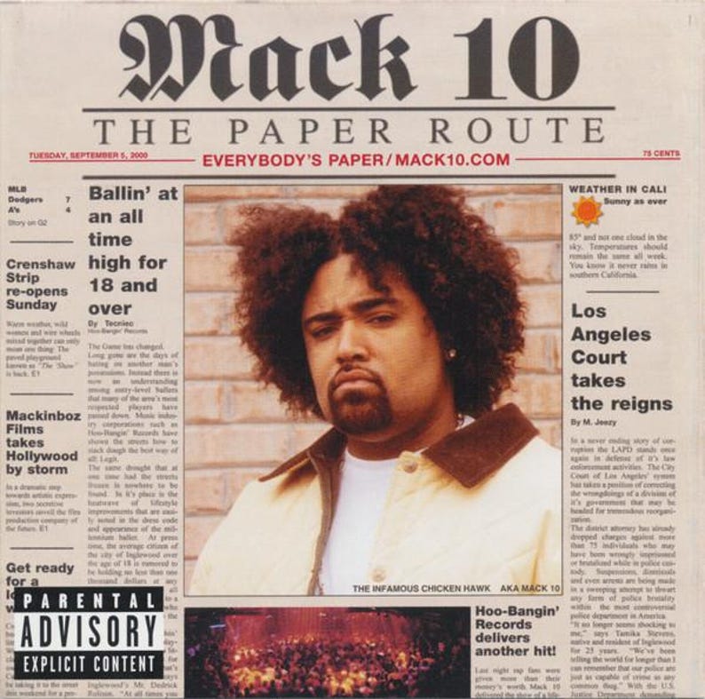 Cassette Mack 10 "the Paper Route" Hip-hop Tape Sealed - Etsy