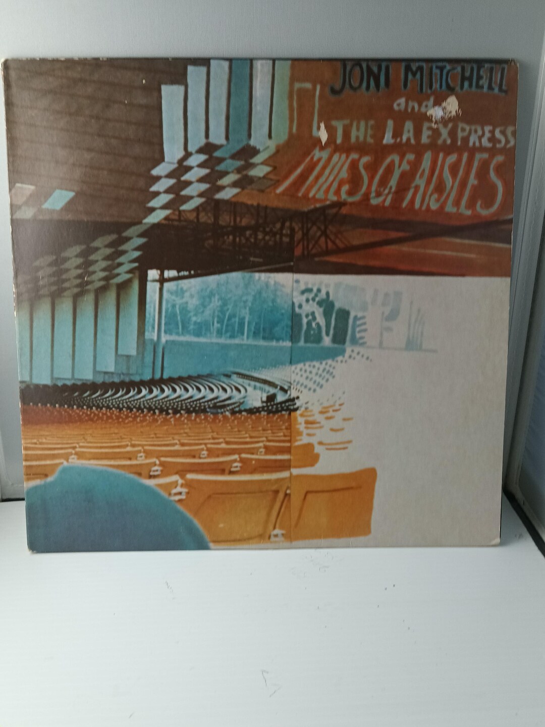 LP Rock Joni Mitchell "miles of Aisles" Vintage Vinyl Record Album VG+ ...