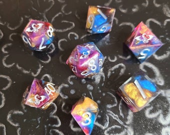 Wild Magic Surge - Sharp Edge Resin D&D Dice Set - Etsy