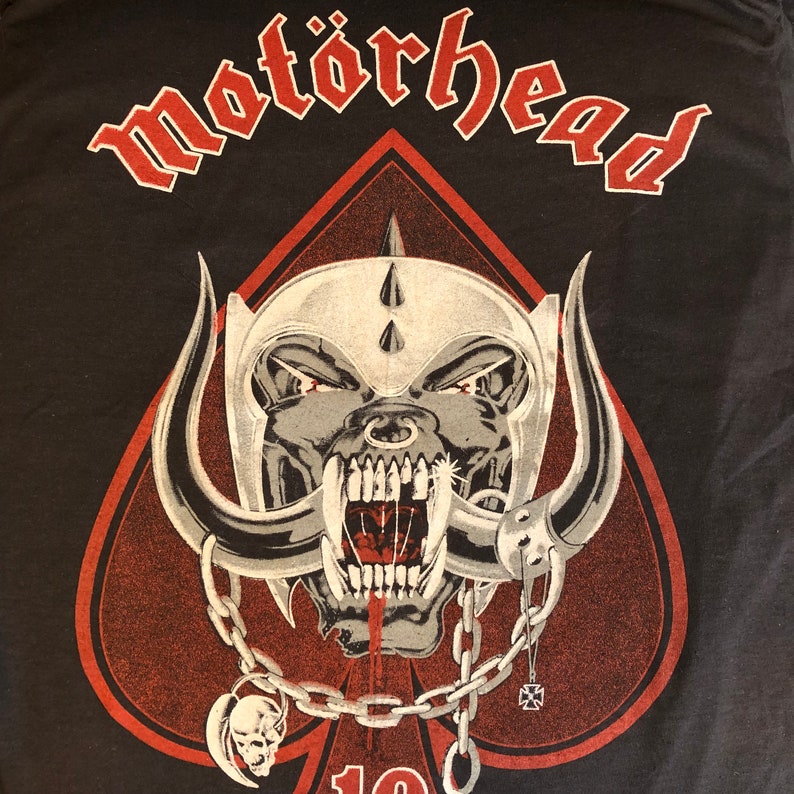 1985 Vintage Motorhead 10th Anniversary World Tour T-shirt - Etsy