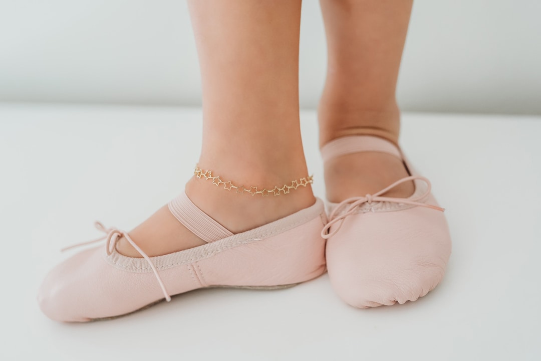 14k Gold Anklet | Gold Star Anklet | Ankle Bracelet Gold | for Girl ...