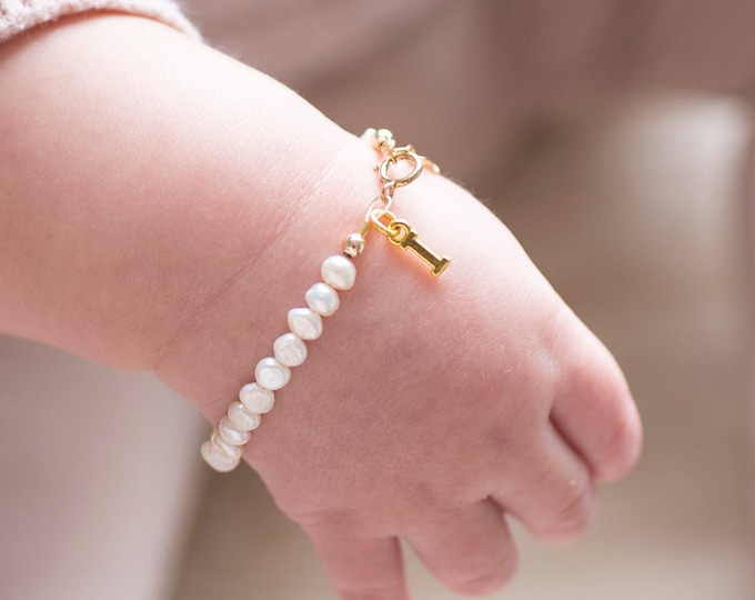 Pearl Baby Bracelet-freshwater Pearls-gold Filled-sterling Silver ...