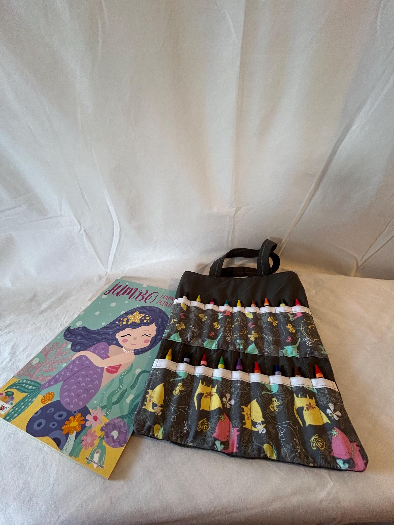 CHILDRENS COLORING BAG - Etsy