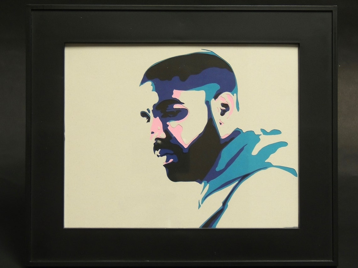 Drake Detailed Hand Cut Stencil Mosaic - Etsy