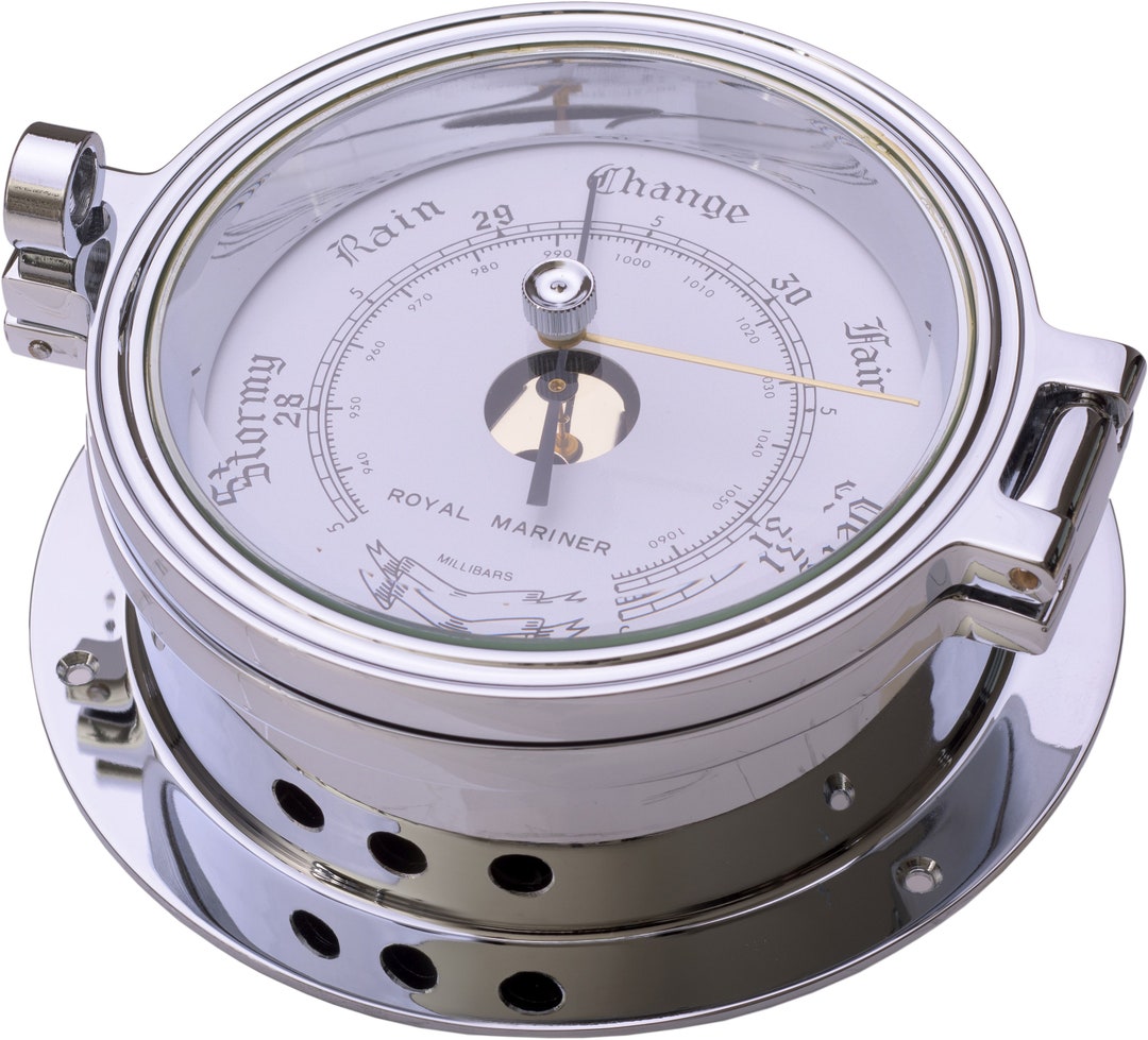 Ships Barometer New Zealand 116mm 4.56in 670 Grams 1.5lb Chrome Over ...