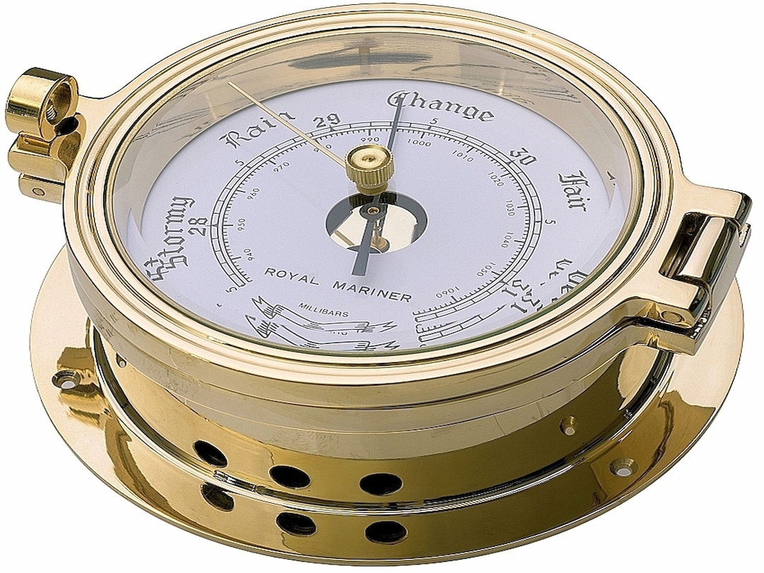 Ships Barometer 2.3lb 5.5in 1.06kg 140mm Ship Barometer Brass Barometer ...