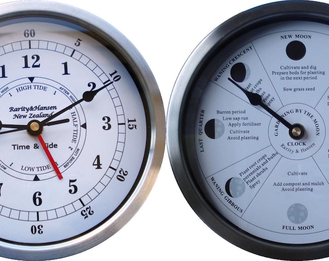 Matching Time and Tide Clock Moon Phase Clock FREE International ...