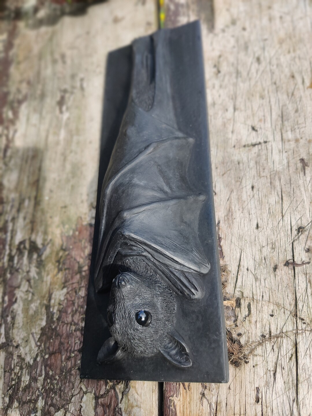 Whitby the Bat Tile, Sculpture - Etsy