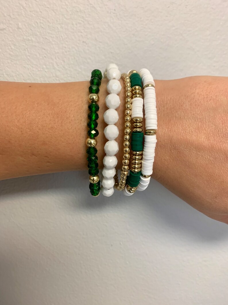 St. Patrick’s Day - Themed Bracelet Stack - Etsy