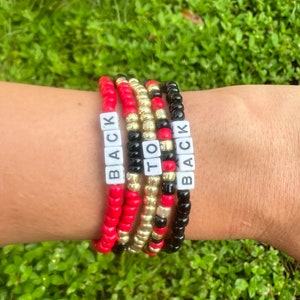 UGA - Themed Bracelet Stacks - Etsy