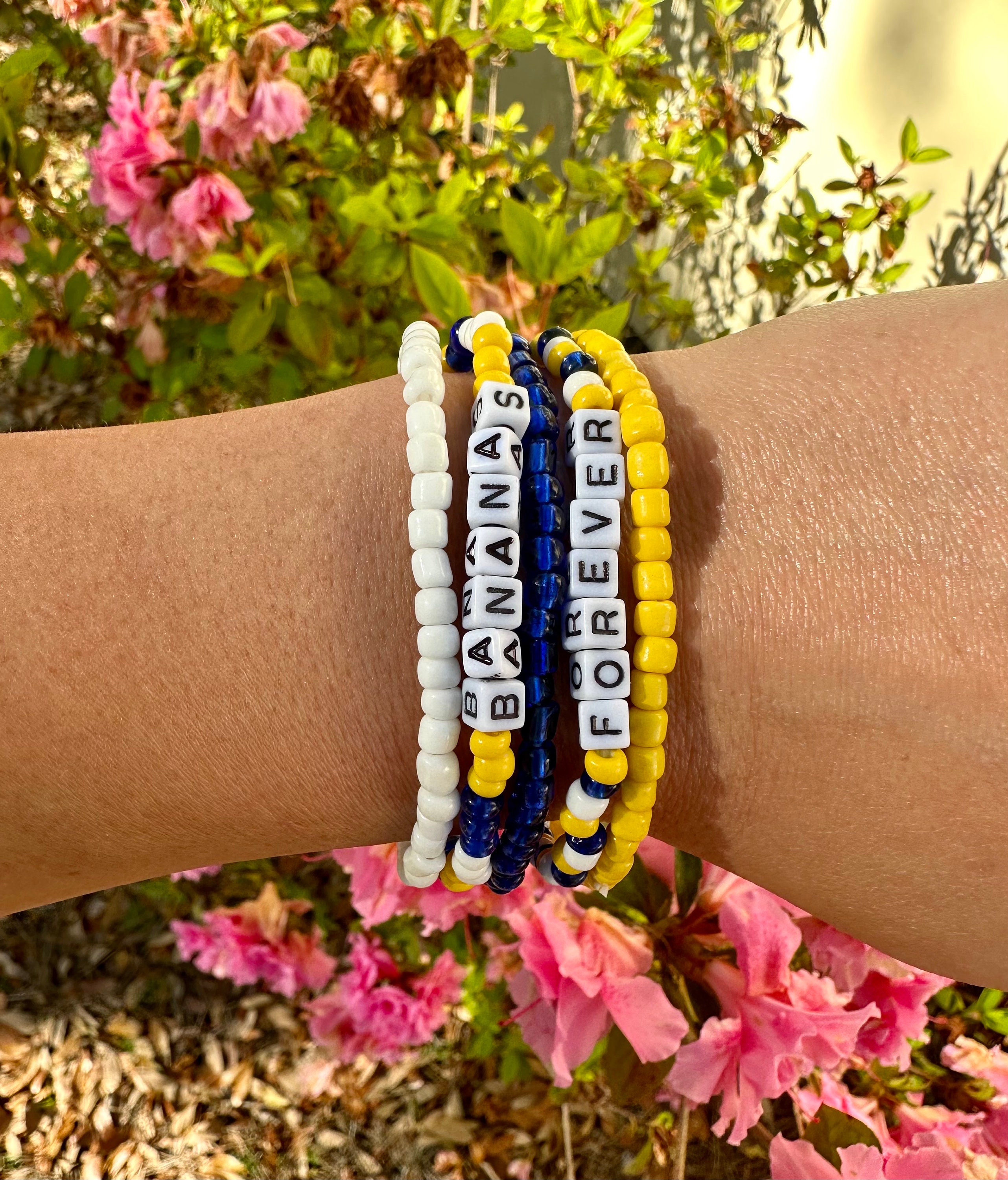 Savannah Bananas - Baseball Themed Bracelet Stack - Etsy