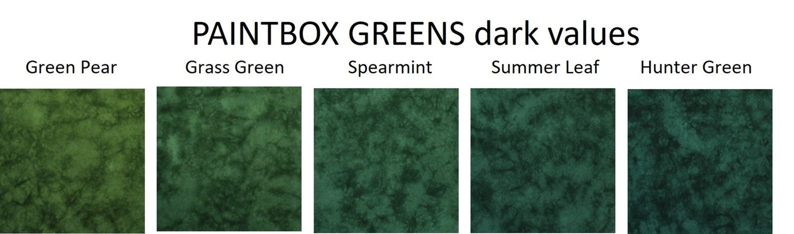 Gradient Bundle of 5 Greens From Yellow Green to Blue Green | Etsy