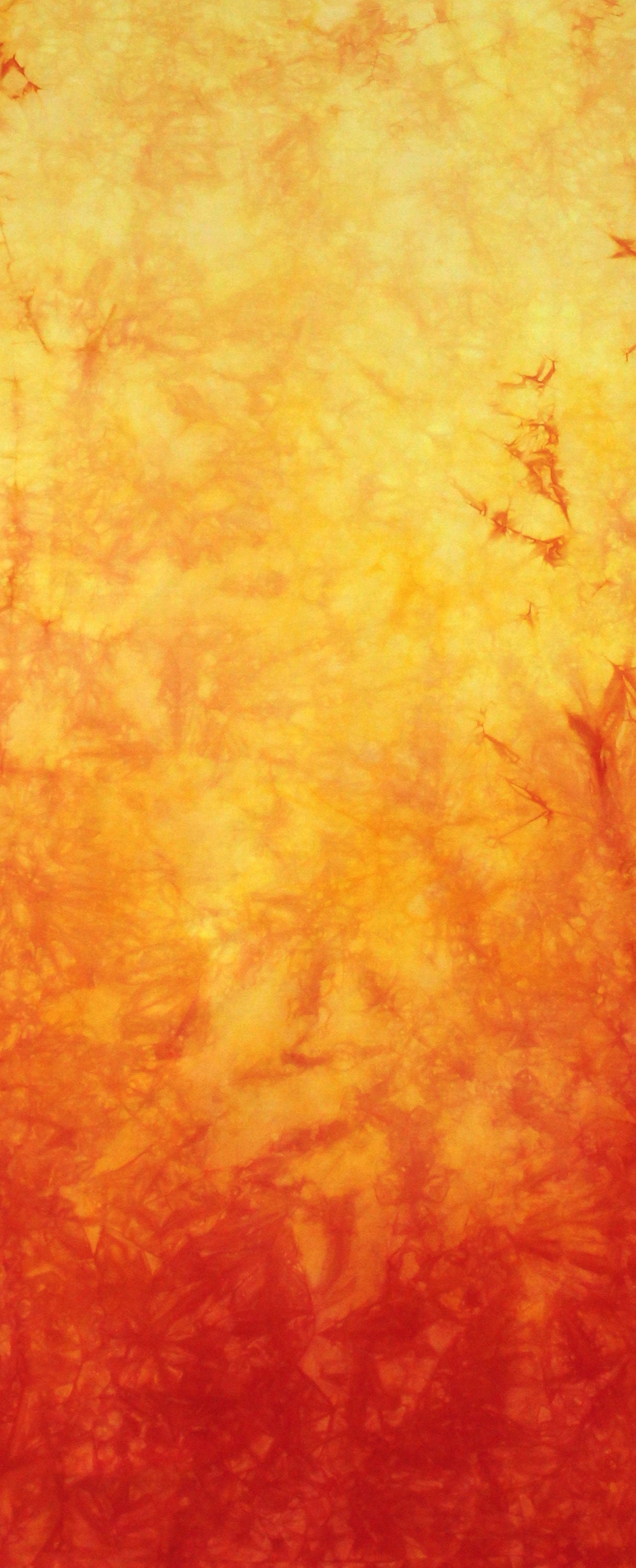 Hand Dyed Fabric Gradient in Fire Color Range Dynamic Yellow - Etsy