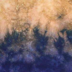 Hand Dyed Cotton Quilting Fabric Gradient in Shades of Caramel and Blue ...