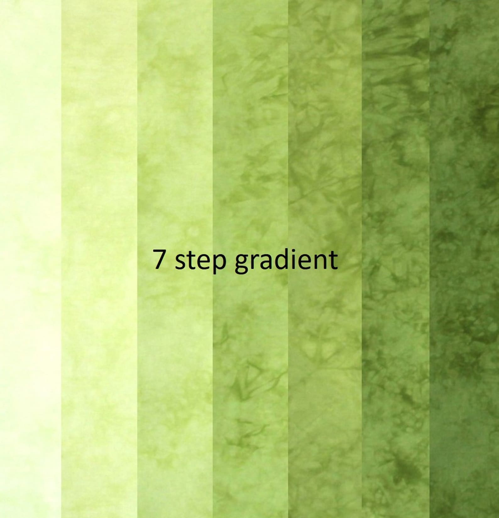 Hand Dyed Yellow Green Fabric Bundle 5 Step Gradient - Etsy