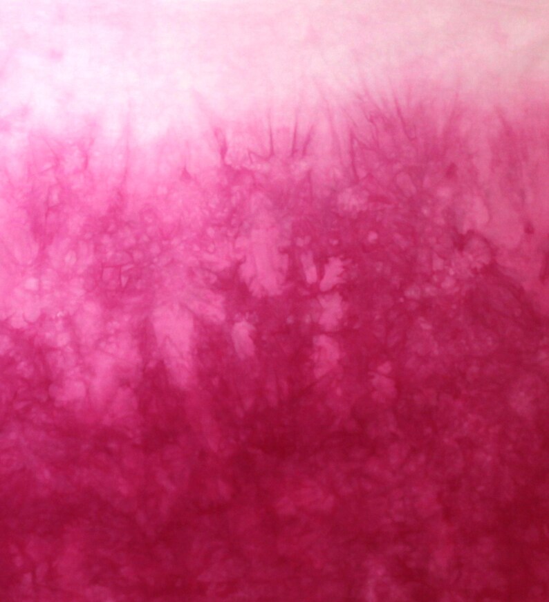 Pink Ombre Cotton Quilt Fabric, Hand Dyed Gradient Moves From Pale Pink ...