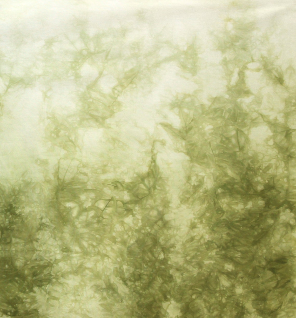Hand Dyed Fabric Gradient in Olive Green Ombre Color Range - Etsy