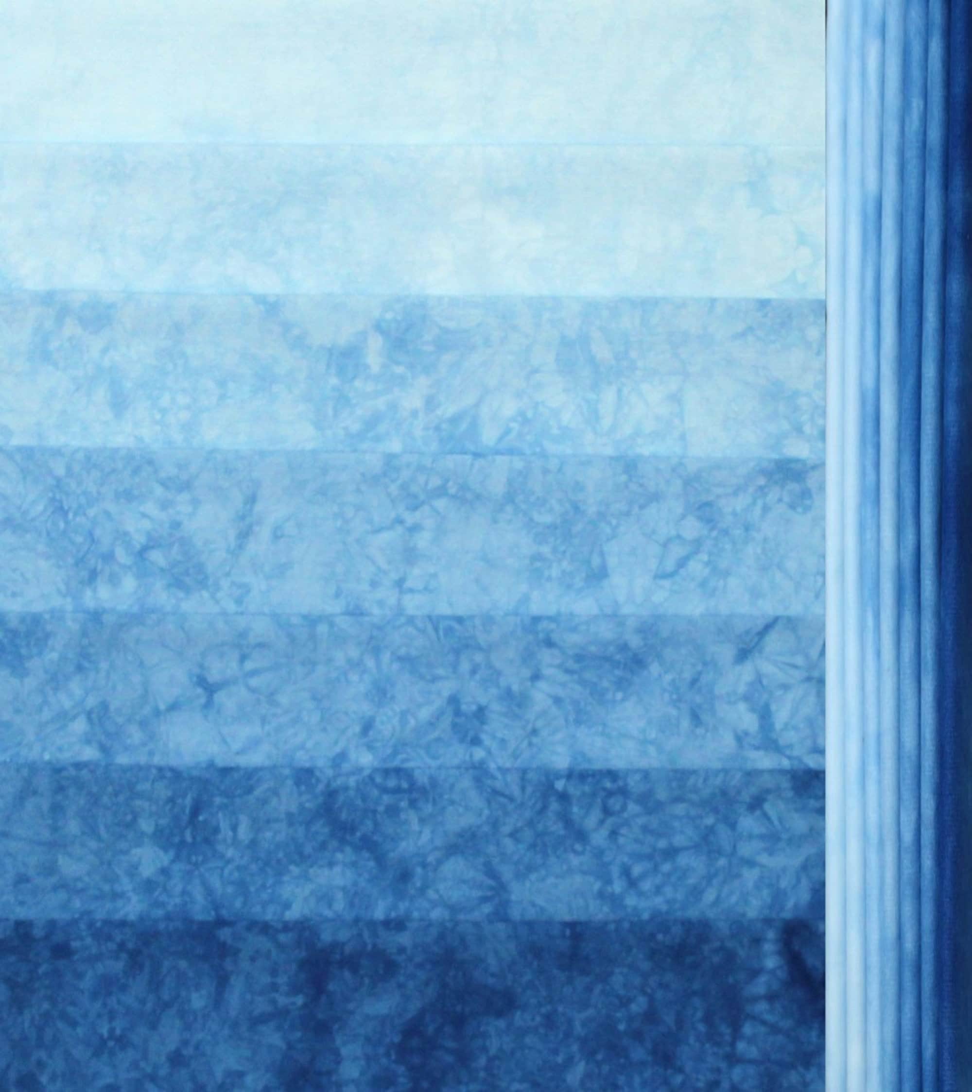 Hand Dyed Blue Fabric Bundle 7 Step Gradient of Quilting - Etsy