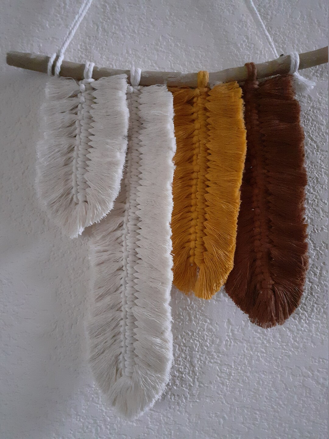 Boho Feather Hanging | Macrame Multiple Feather| Fall Decor| Nursery ...