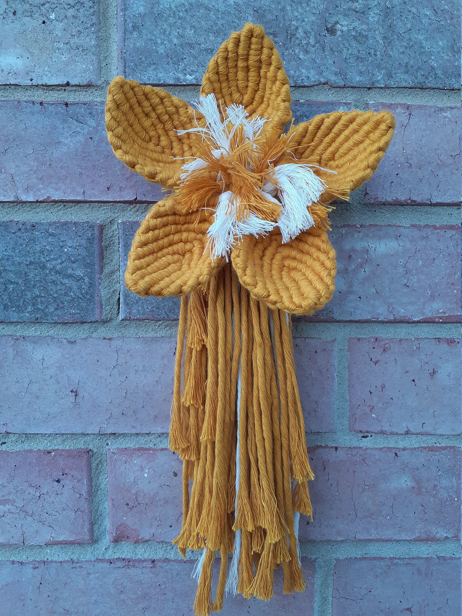 Macrame Flower Wall Hanging Macrame Flower Flower Wall Art - Etsy