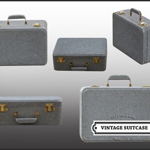 Vintage Suitcase Digital Overlay, PNG, Travel Bag, Valise, Bag, Old ...