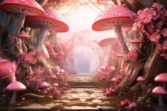 Pink Fairy Background