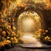 Digital Backdrop Yellow Arch Digital Background Fairy Arch Backdrop ...