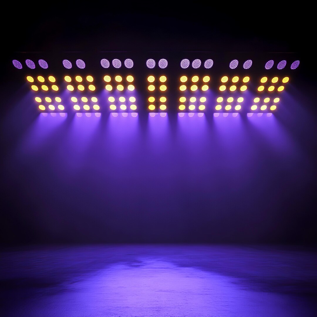 Sports Stadium Lights Digital Background Purple Backdrop Sports Poster ...