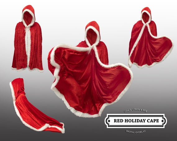 Santa Cloak Digital Overlay Christmas Cape Digital PNG SET | Etsy