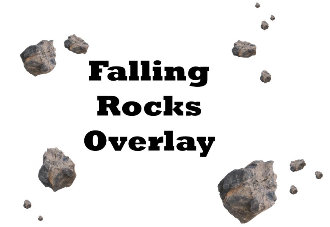 SALE! Digital Falling Rocks Overlay or Png Files, Nature, Stones ...