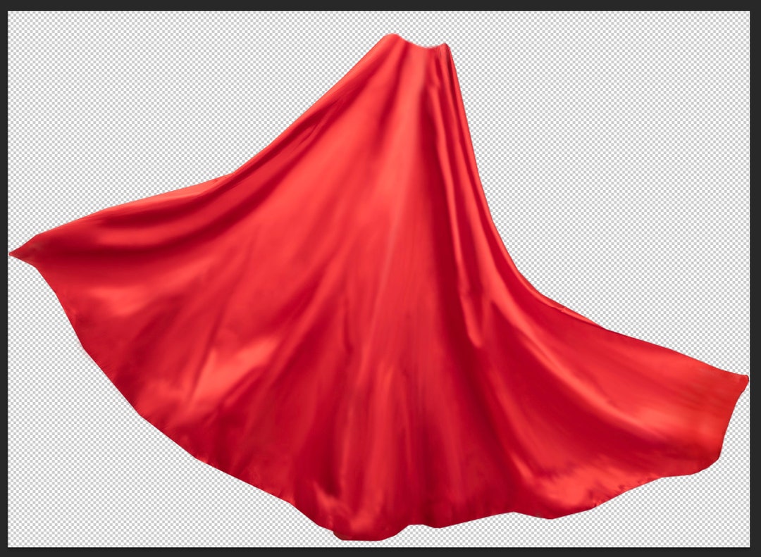 Red Cape Superhero PNG OVERLAY, Cut Out, Digital Scrapbooking ...