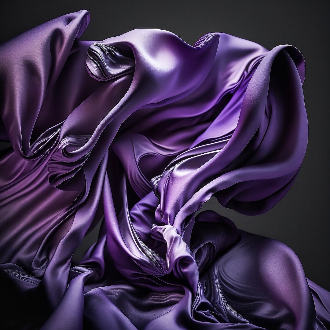 Flowing Silk Digital Backdrop Overlay Purple Silk Digital Backdrops for ...